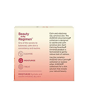 Aveeno Ultra-Calming Nourishing & Moisturizing Face & Neck Night Cream for Dry, Sensitive Skin with Calming Feverfew & Nourishing Oat, Non-Comedogenic, Oil-Free & Hypoallergenic, 1.7 oz (Pack of 3)