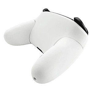 eXtremeRate White Octagonal Gated Sticks Faceplate Backplate Handles Cover, DIY Replacement Hand Grip Housing Shell for Nintendo Switch Pro Controller- Controller NOT Included