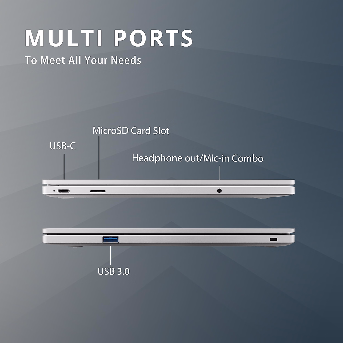 SAMSUNG Galaxy Chromebook 4 11.6” 64GB Laptop Computer w/ 4GB RAM, Gigabit WiFi, HD Intel Celeron Processor, Compact Design, Military Grade Durability, US Version, Silver