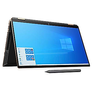 HP - Spectre x360 2-in-1 15.6" 4K Ultra HD Touch-Screen Laptop Intel Core i7 16GB Memory GeForce GTX 1650 Ti 1TB SSD - Nightfall Black - 15-EB0053DX 9GB30UA#ABA
