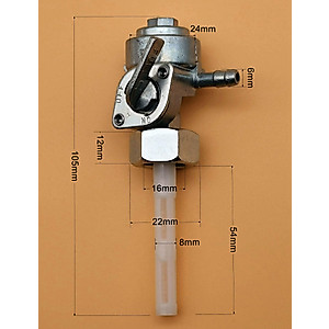 YAMAKATO Predator 9000 8750 6500 4000 4375 Generator Fuel Tank Shut Off Valve Fuel Petcock for Centurion Honda Westinghouse Duromax Durostar Powermate Powerhorse ETQ M16X1.5mm 3/16in