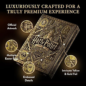 theory11 Harry Potter Playing Cards - Yellow (Hufflepuff)