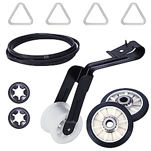 4392065 Dryer Repair Kit for whirlpool kenmore roper admiral maytag amana estate kitchenaid, Part Number: AP3131942 AP6010582 WP691366 AP3098345, Including Belt 341241, Idler 691366, Rollers 349241t