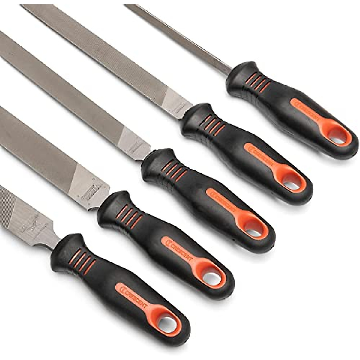 Nicholson Crescent 5 Pc General Purpose File Set with Ergonomic Handles - 22040HNNN