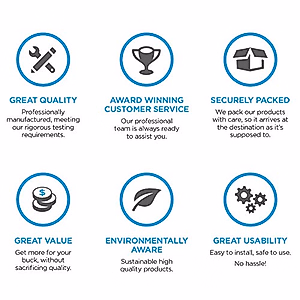 LD Products Compatible Toner Cartridge Replacement for Dell Color Laser C1760nw, C1765nf, C1765nfw, 1250C, 1350cnw, 1355cn, 1355cnw High Yield (2 Black, 1 Cyan, 1 Magenta, 1 Yellow, 5-Pack)