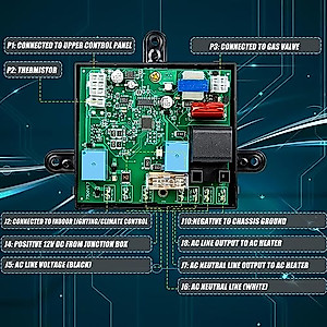 Upgraded 3316348.900 Rv Refrigerator/Fridge Power Module Board Circuit/Control Board Compatible With Dometic DM2652 DM2662 RM2652 DM2663 DM2852 DM2862 RM2454 RM2551 etc Replaces 3316348.000