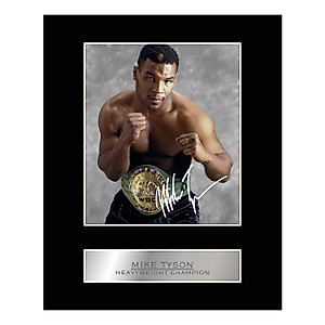 Mike Tyson Signed Mounted Photo Display Heavyweight Champion #03 Printed Autograph Gift Picture Print