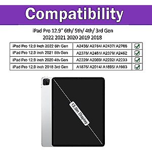 SoFunMoky for iPad Pro 6th/ 5th/ 4th/ 3rd Gen Case 12.9 Inch Cover with Pencil Holder 360 Degree Rotating Stand Glitter Shining Gold Leopard Cheetah Full Protective Auto Wake Sleep Bling, Pink