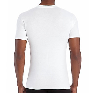 Hanes Ultimate Men's 6 Pack FreshIQ V-Neck Tee, White, X-Large