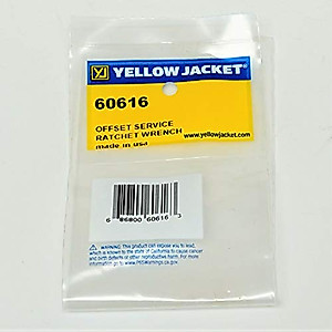 Yellow Jacket 60616 Offset Service Ratchet Wrench HVAC Refrigeration