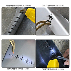 RXXXWELD Plastic Welder, 2 in 1 Plastic Welding Kit, Hot Stapler Plastic Repair Kit For Car Bumper Cracks, Kayaks, Plastic Toys