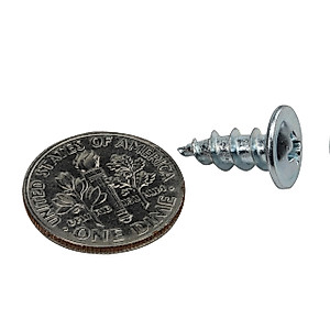 100 Pack Rok Hardware #8 x 1/2" (12.7mm) Standard Thread Truss Head Screws Wood Work MDF Zinc, ROKS8X12TPSZ