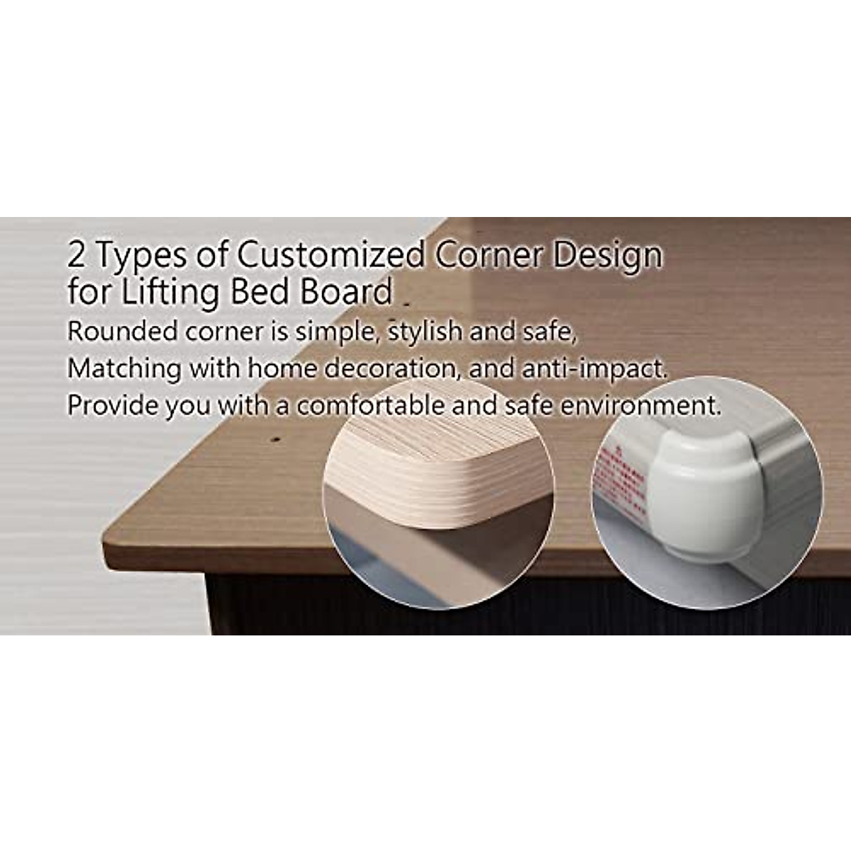 Bangshin Effort Saving and Buffer-Descending King Storage Bed, Safety Devices, Cushion Design, Reinforced Bottom Plate and 9 cm Rust-Resistant High Feet.