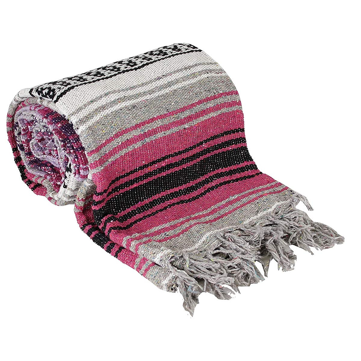 Canyon Creek Authentic Mexican Yoga Falsa Blanket (Pink)