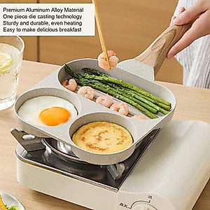 Zerodis Mini Nonstick Frying Pan, 3 Cups, Aluminum Alloy, Non-Stick, Electric Stovetop Compatible