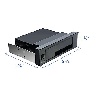 Kingwin Universal Hot Swap Mobile Rack For 2.5” or 3.5” SSD/HDD, Internal Tray-Less SATA Hard Drive Backplane Enclosure, Support SATA I/II/III & SAS I/II 6Gbps and [Optimized for 2.5” or 3.5” SSD/HDD]