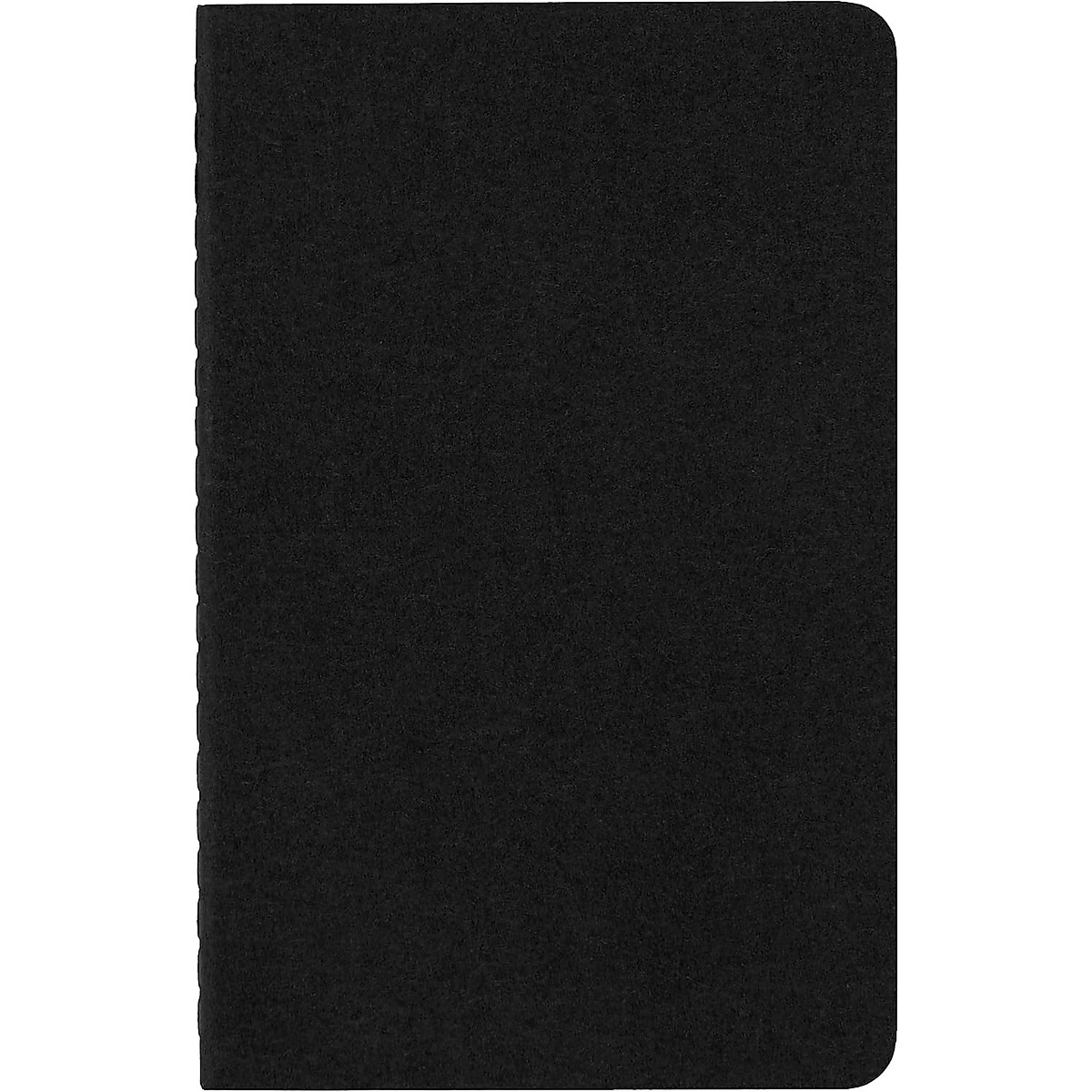 Moleskine Cahier Journal, Soft Cover, Pocket (3.5" x 5.5") Ruled/Lined, Black, 64 Pages (Set of 3)