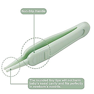 PandaEar Baby Nail Manicure Pedicure Grooming Care Kit (4 Pack)| Clippers Scissors File Tweezers | Newborn Infant Toddler Kids|1 Months Plus (Green)