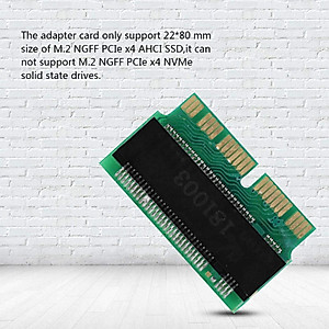 ciciglow SSD to M.2 NGFF Convert Adapter Interface Card 2013 2014 2015 Suitable for MacBook Air/Pro NVME AHCI SSD Upgraded Kit for A1465 A1466 A1398 A1502(Green)