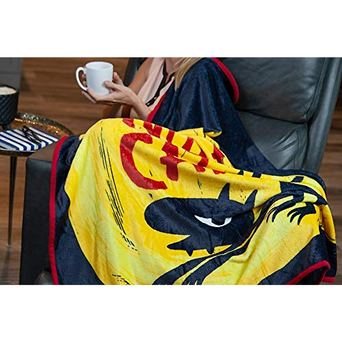 JUST FUNKY Disenchantment Luci The Demon Large Fleece Throw Blanket | Decorative Throw Blanket | Official Disenchantment Collectible Throw Blanket | Measures 60 x 45 Inches