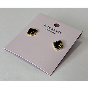 Kate Spade New York Everyday Spade Stud Earrings (Black)