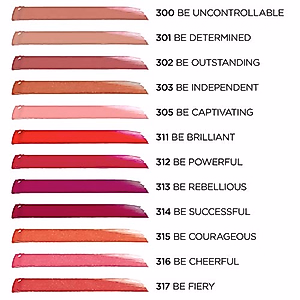 L’Oréal Paris Brilliant Signature Shiny Lip Stain Lipstick, Be Captivating 0.21 Fl Oz.