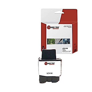 Laser Tek Services Compatible Ink Cartridge Replacement for Brother LC-41 LC41BK LC41C LC41M LC41Y Works with Brother DCP110C 120C, MFC210C Printers (Black, Cyan, Magenta, Yellow, 4 Pack)