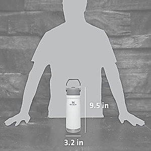 Stanley IceFlow Stainless Steel Water Jug with Straw, Vacuum Insulated Water Bottle for Home and Office, Reusable Tumbler with Straw Leakproof Flip