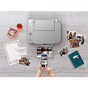 Canon PIXMA TS3520 Compact Wireless All-in-One Printer, White