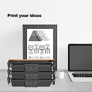 Compatible 069H High Yield Toner Cartridge Replacement for Canon 069 for imageCLASS MF753Cdw MF751Cdw LBP674Cdw Printer (3 Black)