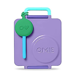OmieBox Bento Box for Kids Insulated Bento Lunch Box with Leak Proof Thermos Food Jar, 3 Compartments + Mint Green Utensil Set with Case