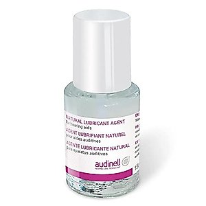Audinell Natural Lubricant Oil + Applicator | 15ml | Comfortably Insert Hearing Aids, Airpods, Earbuds, Earplugs, Sound Amplifiers | Ear Care Accessory | Avoids Irritation, Discomfort