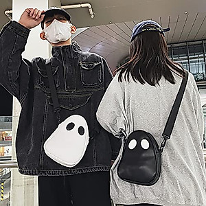 Juoxeepy Halloween Crossbody Bag Purse Halloween Ghost Purse for Women Girls Funny Ghost Crossbody Shoulder Bag