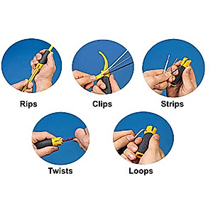 IDEAL Electrical 45-025 Lil’ Ripper Stripper – Wire Stripper w/ Slitting Blade, V-Notch, Flat Blade Clip