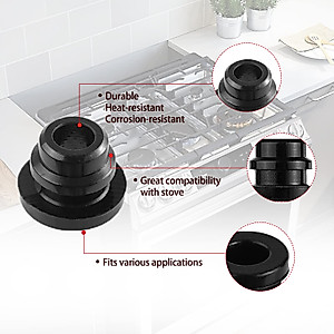 SMEV 50805 RV Stove Parts Grommets for Dometic Stove Top Parts D21 Cooktop Grate Rubber Grommets Replacemet RV Stove top rubber bumpers Dometic Stove Protector Range Burner Grate Rubber Feet Pad 12Pcs