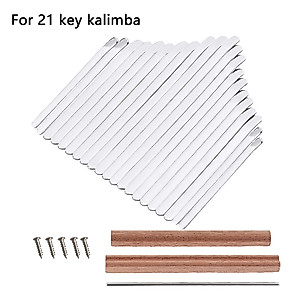 TREELF Kalimba 21 Keys Replacement Kit Thumb piano DIY accessories set (21 keys)