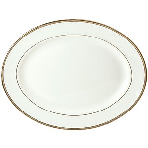 Kate Spade New York Sonora Knot 13" Oval Serving Platter, 3.15 LB, White
