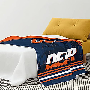 Yieking Custom Blanket for Bed Add Name and Number Gifts for Men Football City Winter Throw Blankets, 40" x 50", 50" x 60", 60" x 80"