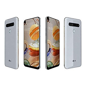 LG K61 4G LTE Quad Camera 128GB / 4GB Ram (AT&T/Cricket/Mint/Tmobile) Latin Caribbean 6.53 Octa Core (White)