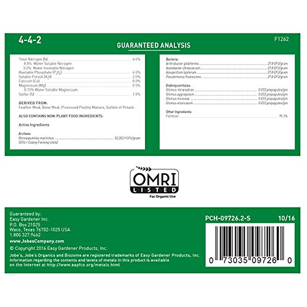 Jobe's 9726 Granular Plant Food Fast Start, 4 lbs