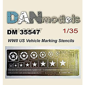 Dan Models 35547-1/35 Stencil Theme - WWII American Armor Signs Scale