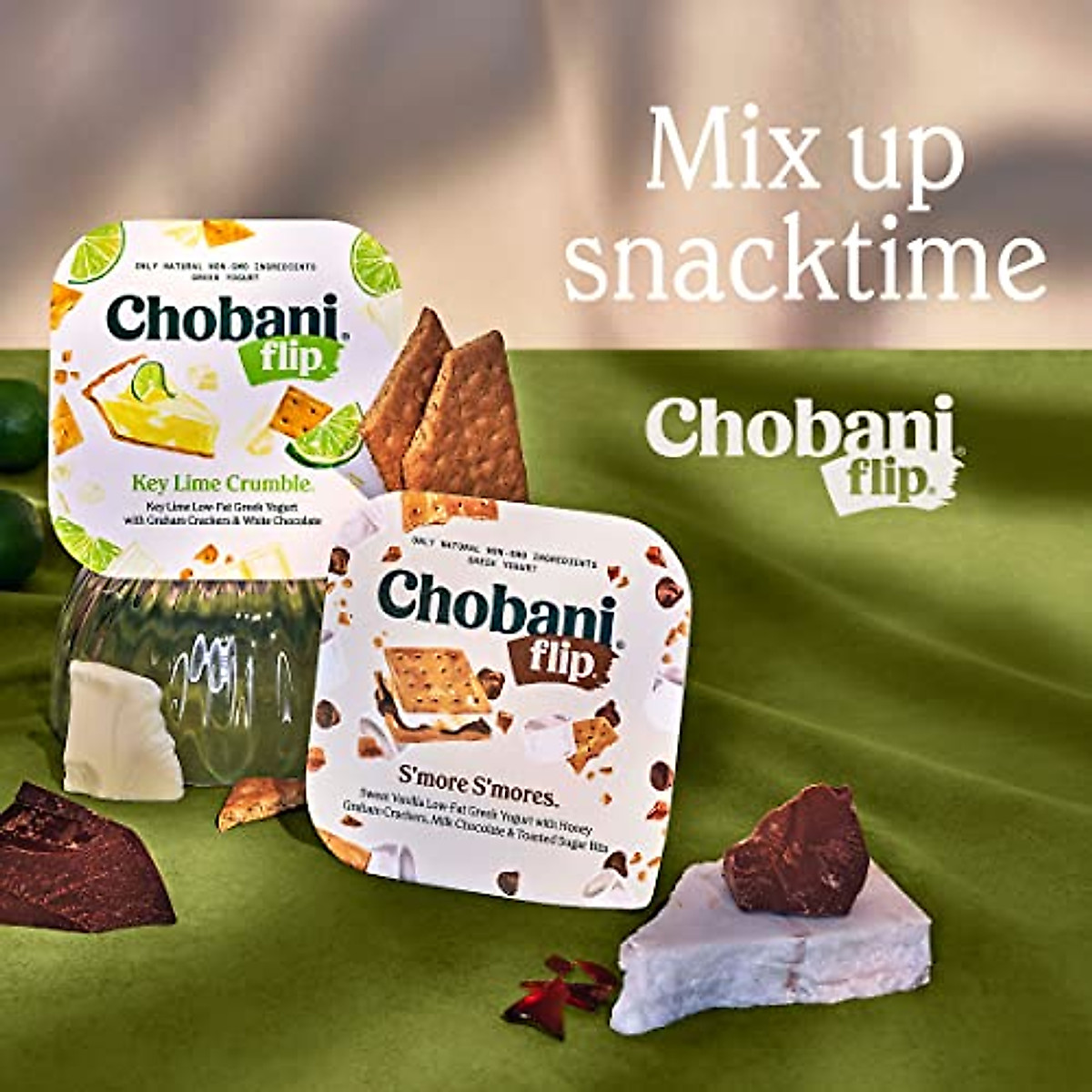 Chobani® Flip Low-fat Greek Yogurt, Chocolate Almond Coco Loco 4.5oz, 4-pack