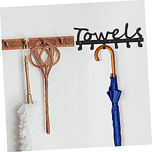 Abaodam 1 Pc Letter Coat Hook Metal Key Holder Entryway Key Holder Metal Hat Rack Metal Wall Hats Hanger Vintage Iron Kitchen Hook Wall Hooks Coat Hooks Rack Iron Coat Wrought Iron Gold