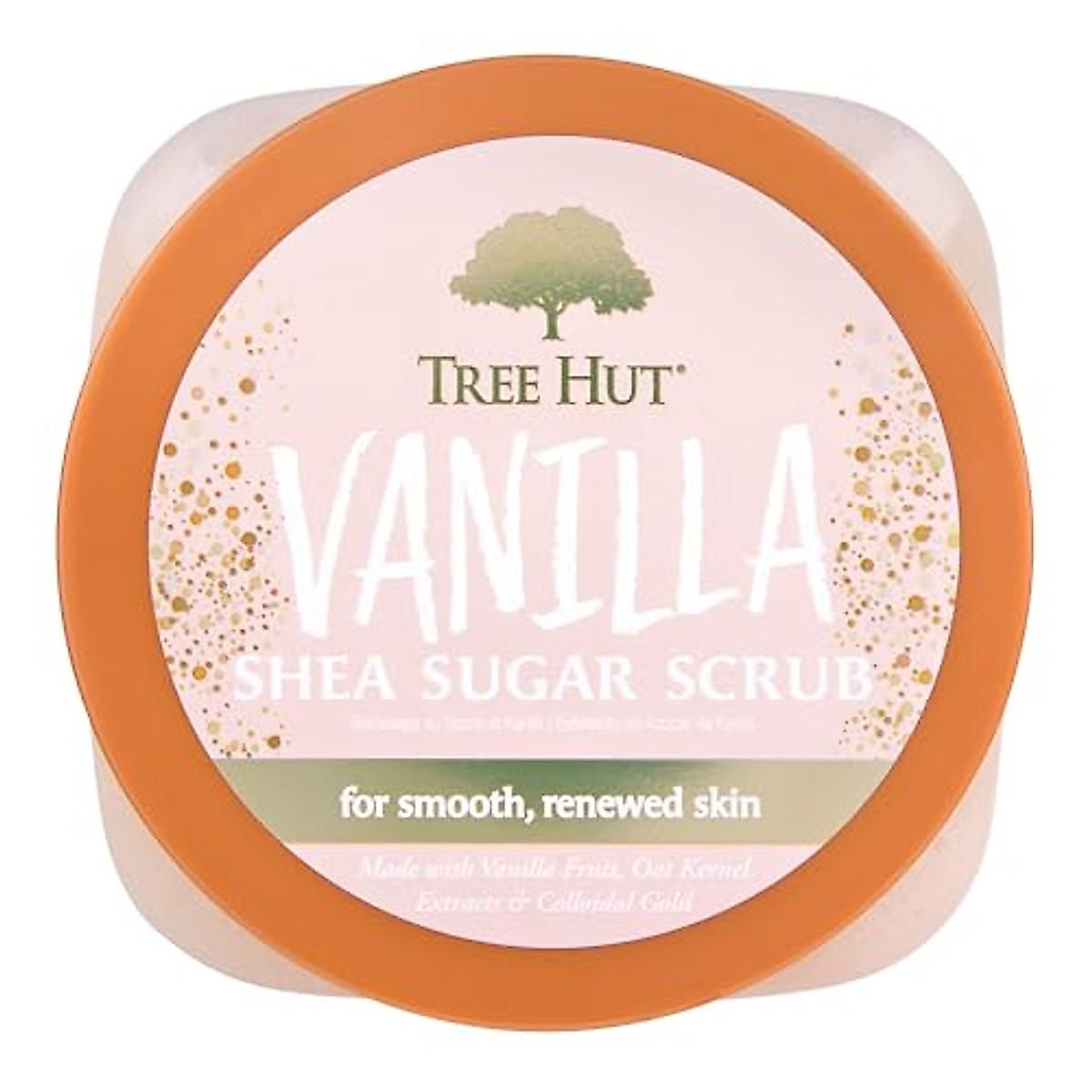 Tree Hut Vanilla Shea Sugar Exfoliating & Hydrating Body Scrub, 18 oz