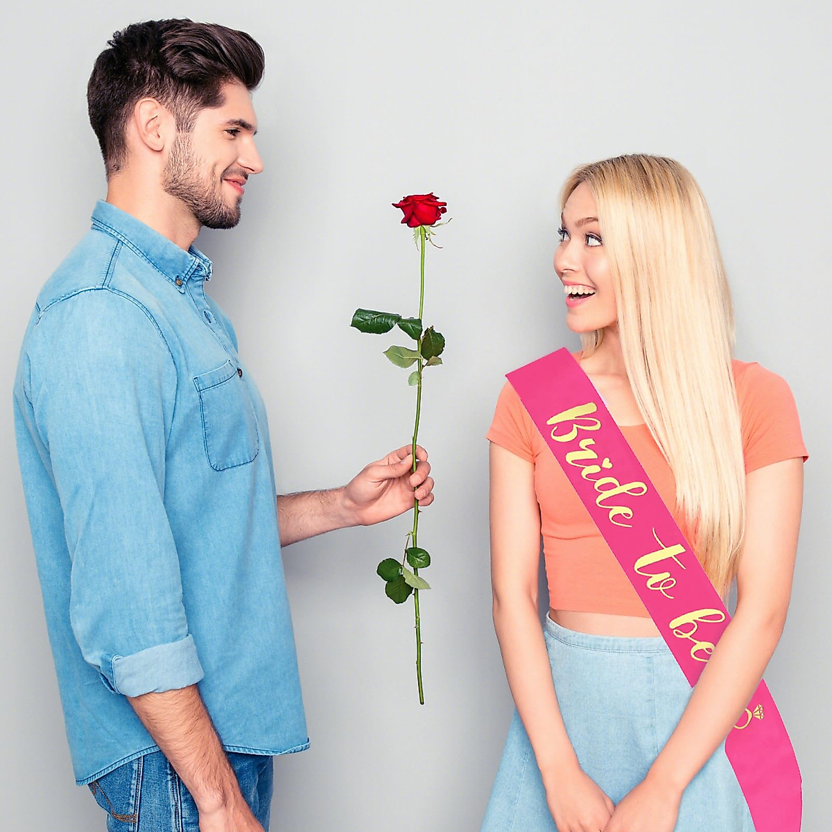 Bride to Be Sash for Bridal Shower Hot Pink Bachelorette Sash for Bachelorette Party Wedding Engagement Party Favors Decoration