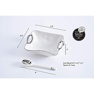 Pampa Bay Get Gifty Bowl & Spoon Set, Handles Design