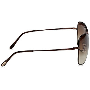 Tom Ford TF250 Colette 48F Womens Shiny Dark Brown 63 mm Sunglasses - shiny dark brown