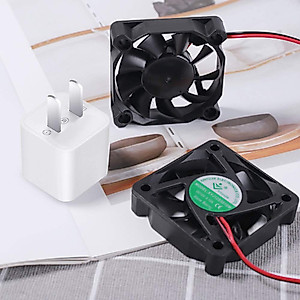 2 PCS 50mm 12V Cooling Fan, Icstation 0.08A 5010 5012 DC Silent Brushless Long Life Computer Fan for 3D Printer PC Computer Case Fan, 4200 RPM High 11.89 CFM