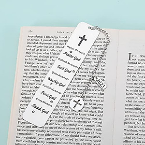 Inspirational Bible Verse Bookmark for Women Men 2023 Christian Religious Scripture Gifts for Friends Birthday Christmas Gift Baptism Religious Gift for Daughter Son First Communion Gifts for Godchild