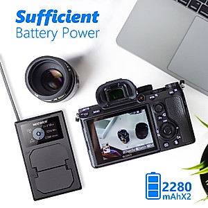 NEEWER NP-FZ100 Replacement Battery Charger Kit, Compatible with Sony a7IV, a1, a9II, a9, a7SIII, a7RIV, a7RIII, a7III, 2 Packs Li-ION 2280mAh Batteries, Dual USB Charger with LCD Display